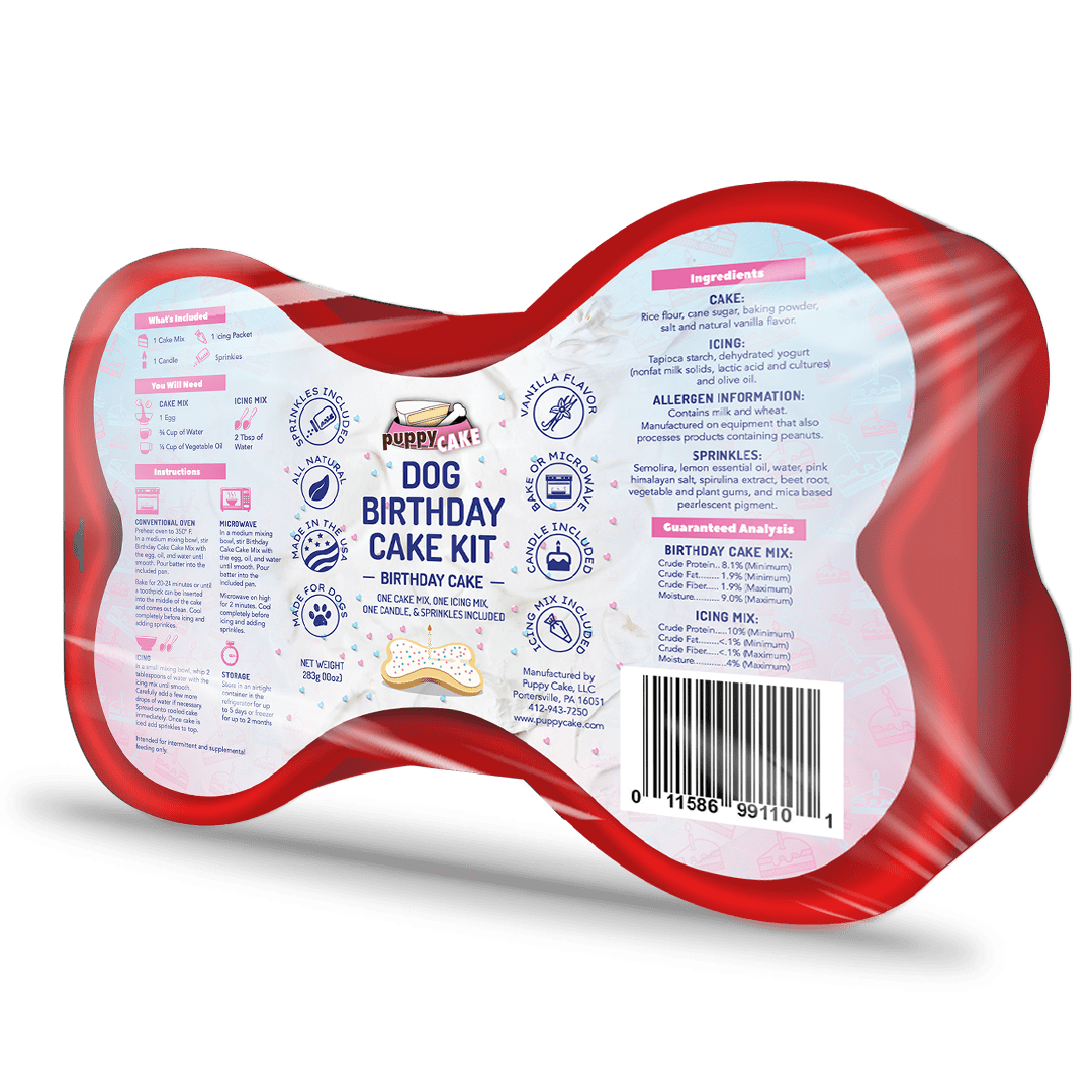 Puppy Dog Birthday Cake Kit - Birthday Cake Flavor with Pupfetti ...