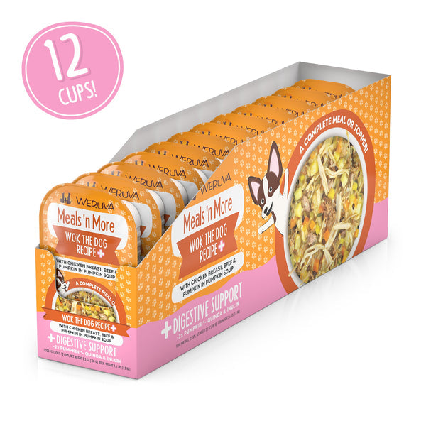 Weruva Meals 'n More Wok The Dog Recipe Plus with Chicken Breast, Beef ...